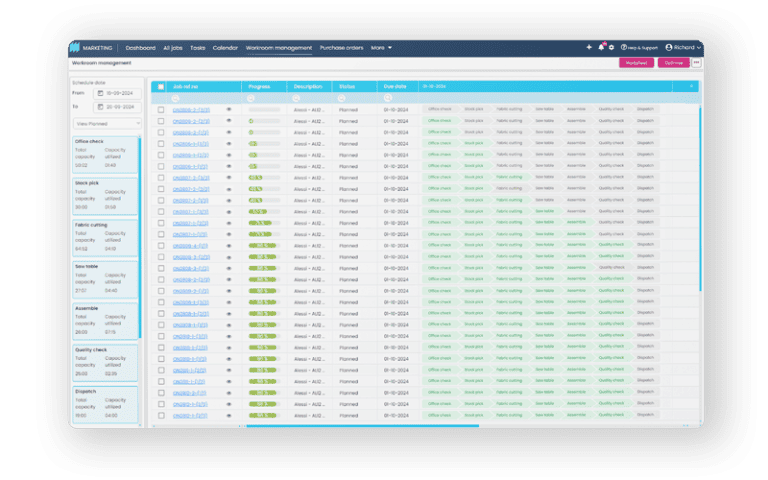 BM Production Management – BlindMatrix